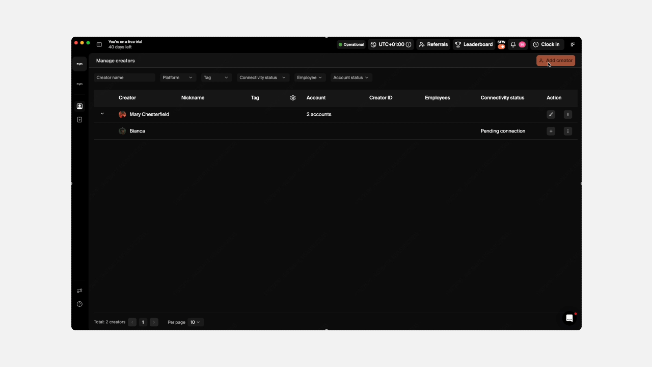 Démarrez sur Infloww en connectant votre compte MYM – MYM Support